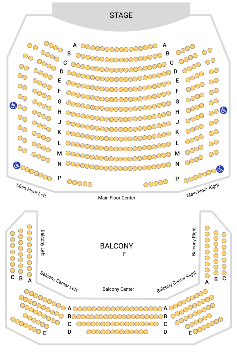 Seating Chart — Janesville Performing Arts Center | Janesville, WI